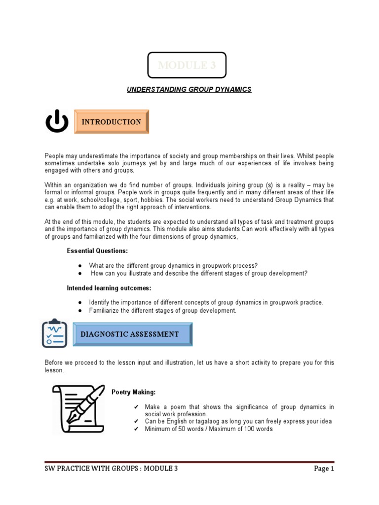 Module 3 - Understanding Group Dynamics | PDF | Decision Making | Leadership