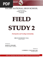 Field Study 1 PORTFOLIO TEMPLATE | PDF