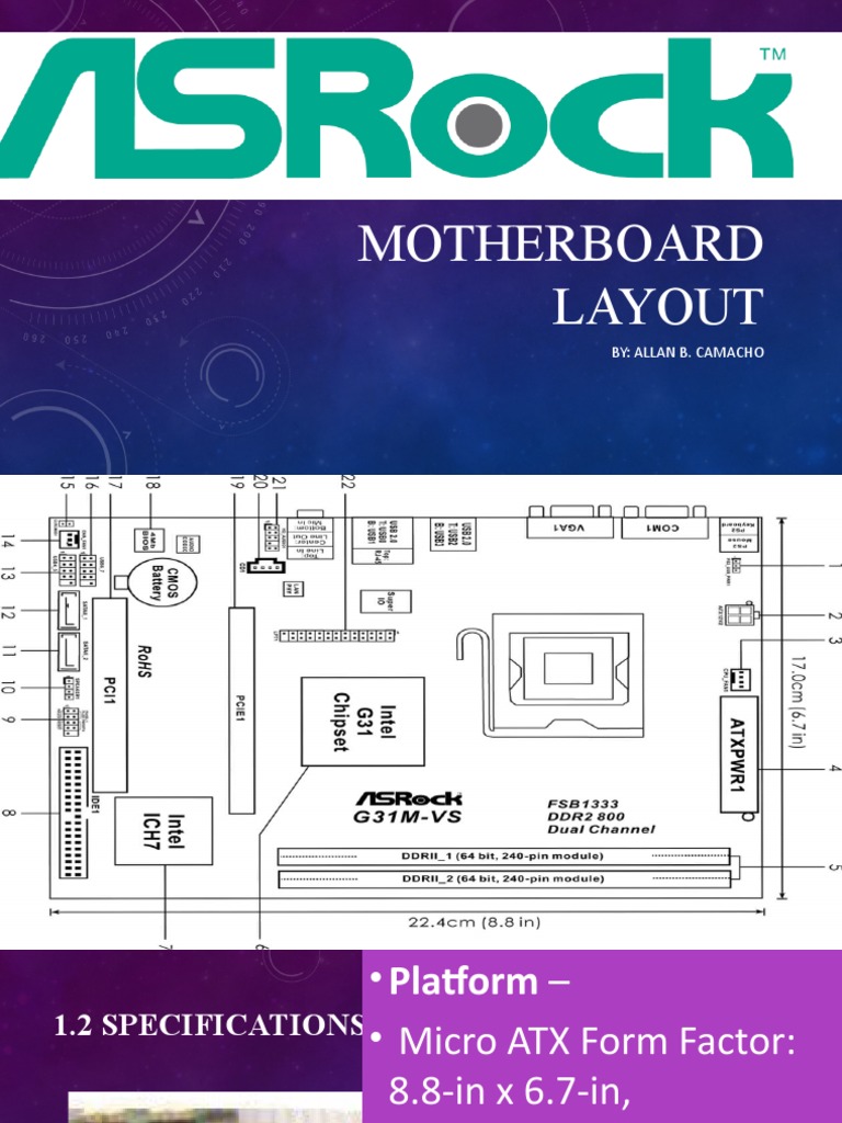 Asrock G31M-VS Motherboard Layout | PDF | Classes Of Computers | Ibm Pc ...