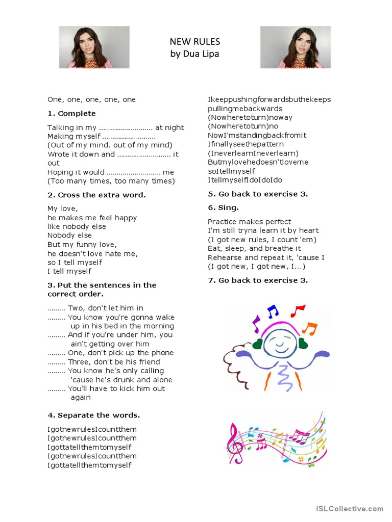 New Rules - Dua Lipa | PDF