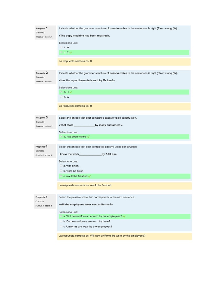 Examen Ingles IV | PDF