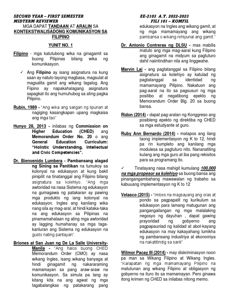 Reviewer For Komfil | PDF Reviewer For Komfil | PDF