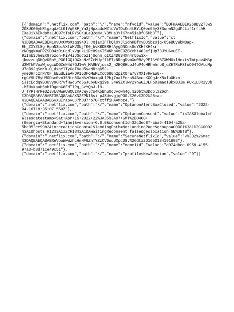 5 Cookies NETFLIX | PDF