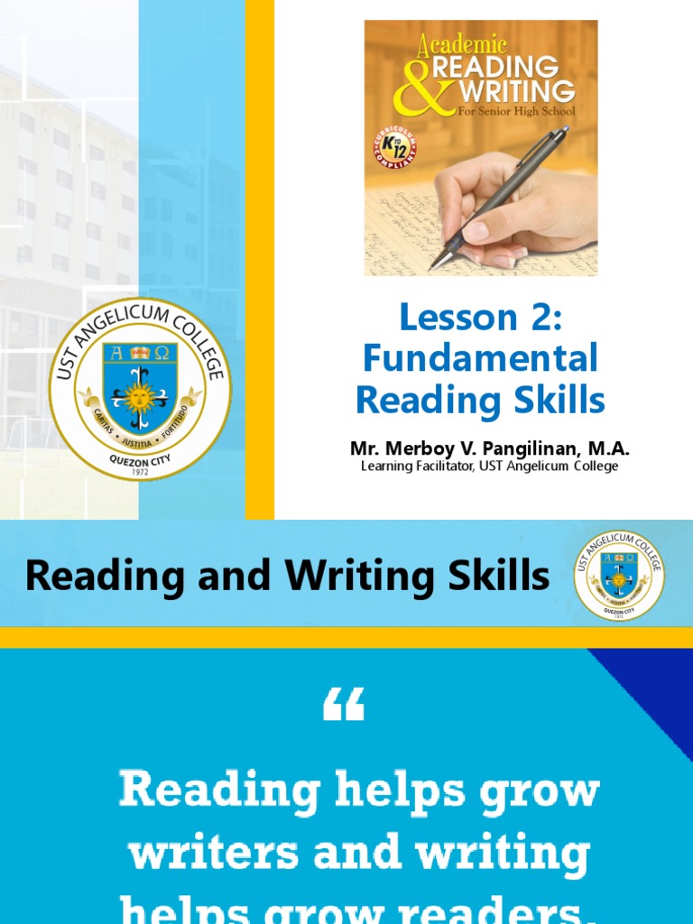 Fundamental Skills in Reading and Writing | PDF | Literacy | Speed Reading