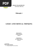 Logic and Critical Thinking Chapter 2 | PDF | Argument | Deductive Reasoning
