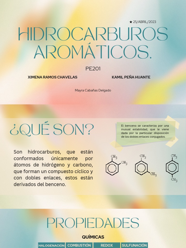 Hidrocarburos Aromáticos. | PDF | Hidrocarburos | Benceno