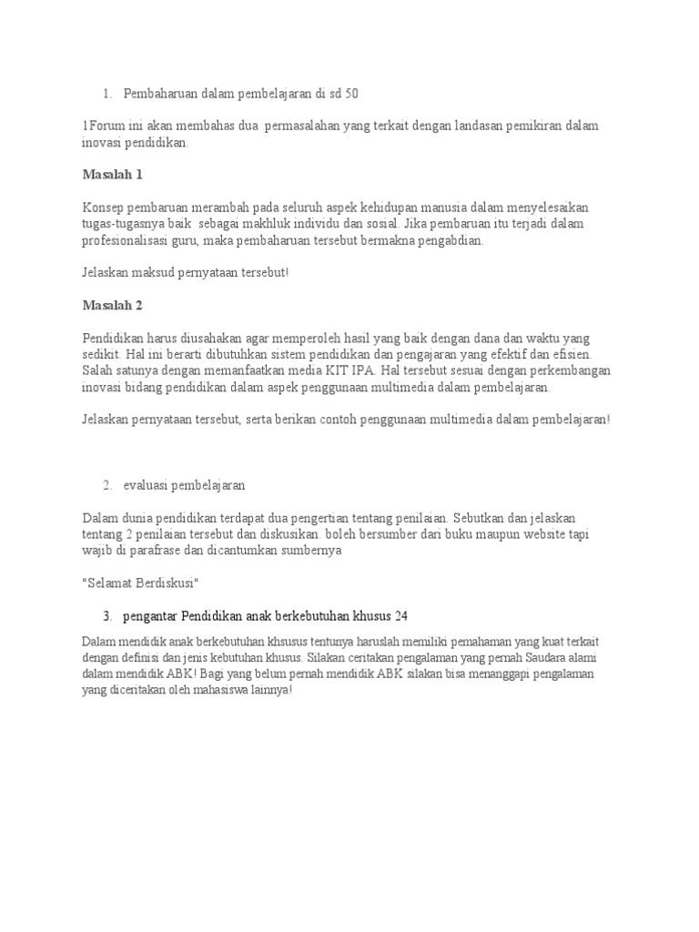 Tugas Diskusi Sesi 1 | PDF | Karier & Perkembangan