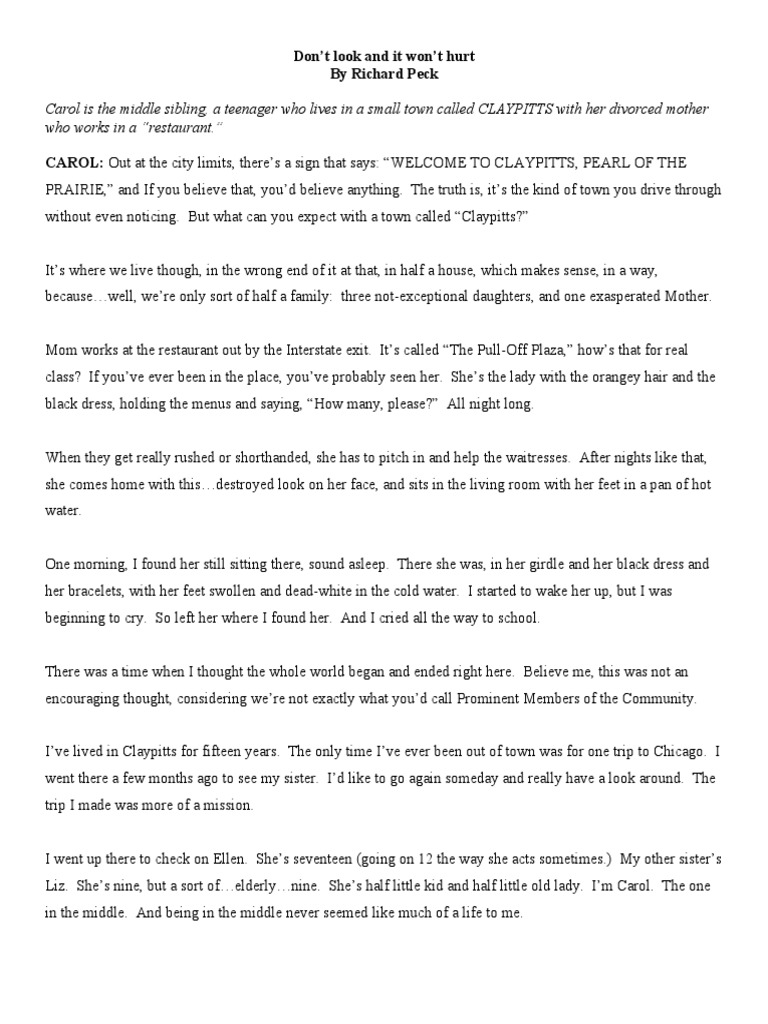 Female Play Monologues | PDF | Heathcliff (Wuthering Heights)