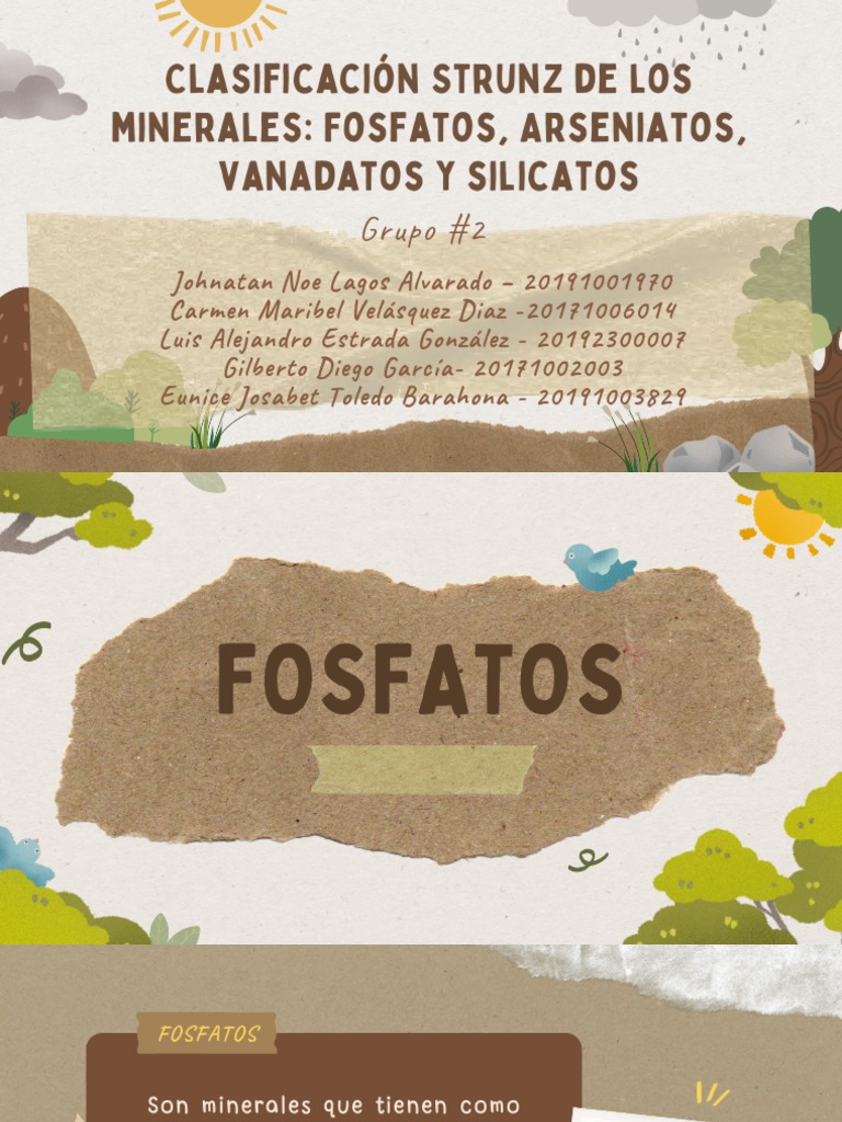 Clasificación Strunz de Los Minerales: Fosfatos, Arseniatos, Vanadatos ...