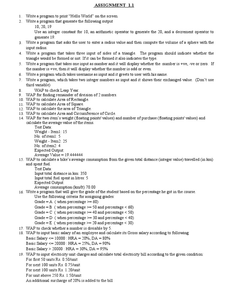 C++ Programs to Solve Common Math and Pattern Problems | PDF | Area ...