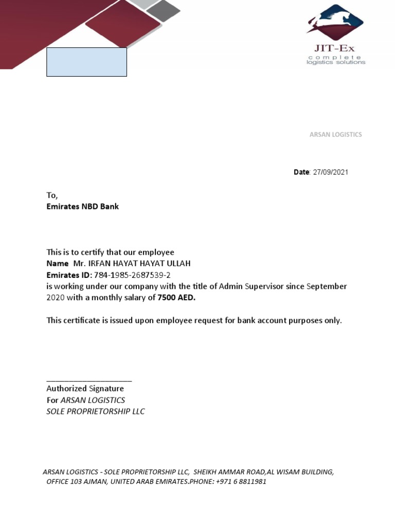 SALARY - Letter | PDF