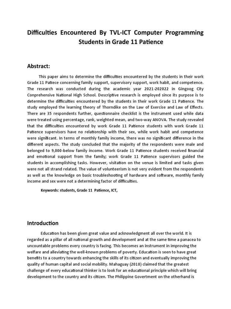 Challenges in TVL-ICT Programming | PDF | Curriculum | Computer File