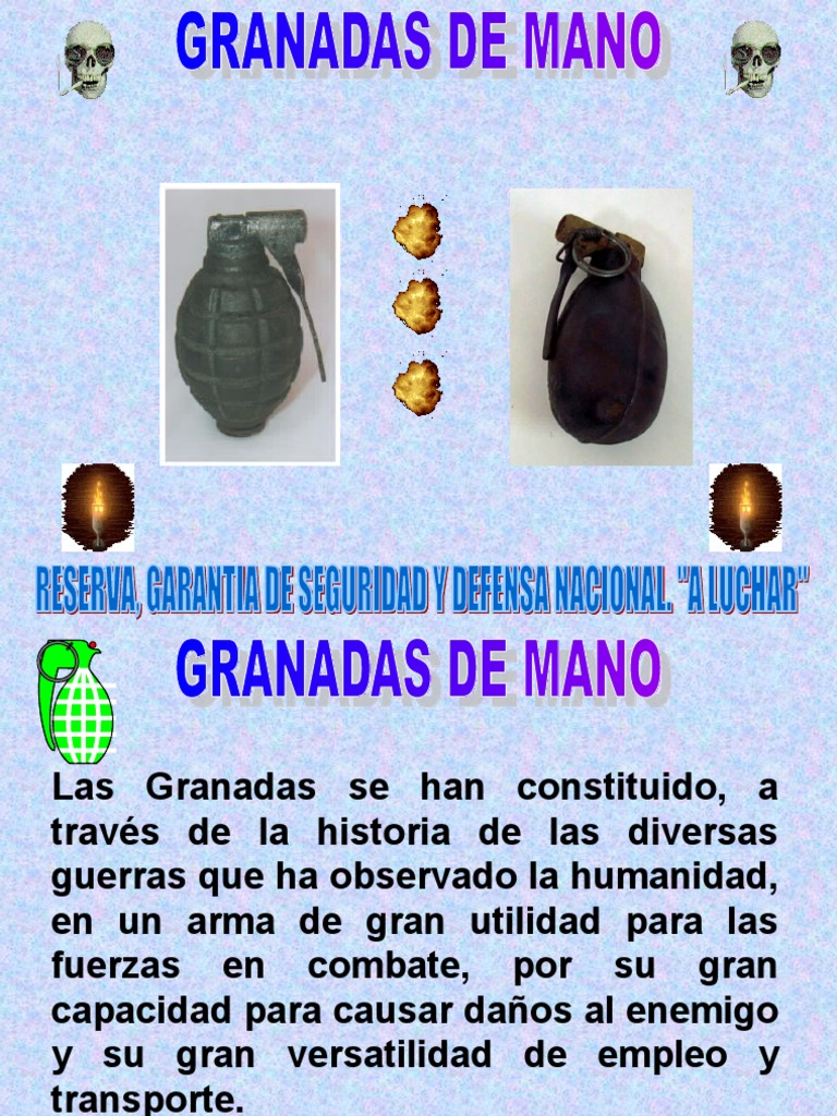 Granadas de Mano | PDF | Ciencias fisicas