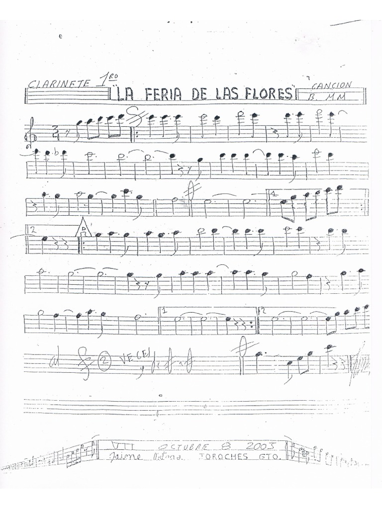 La Feria de Las Flores - Banda MM | PDF