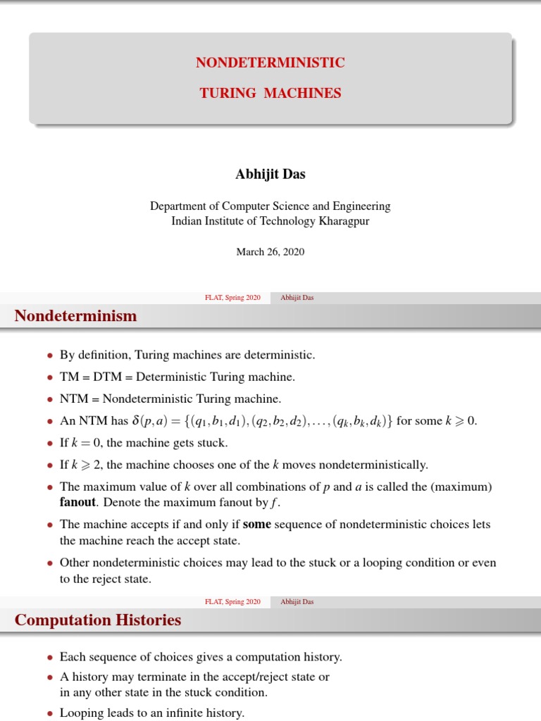 Simulating Nondeterministic Turing Machines With Deterministic Turing 4959