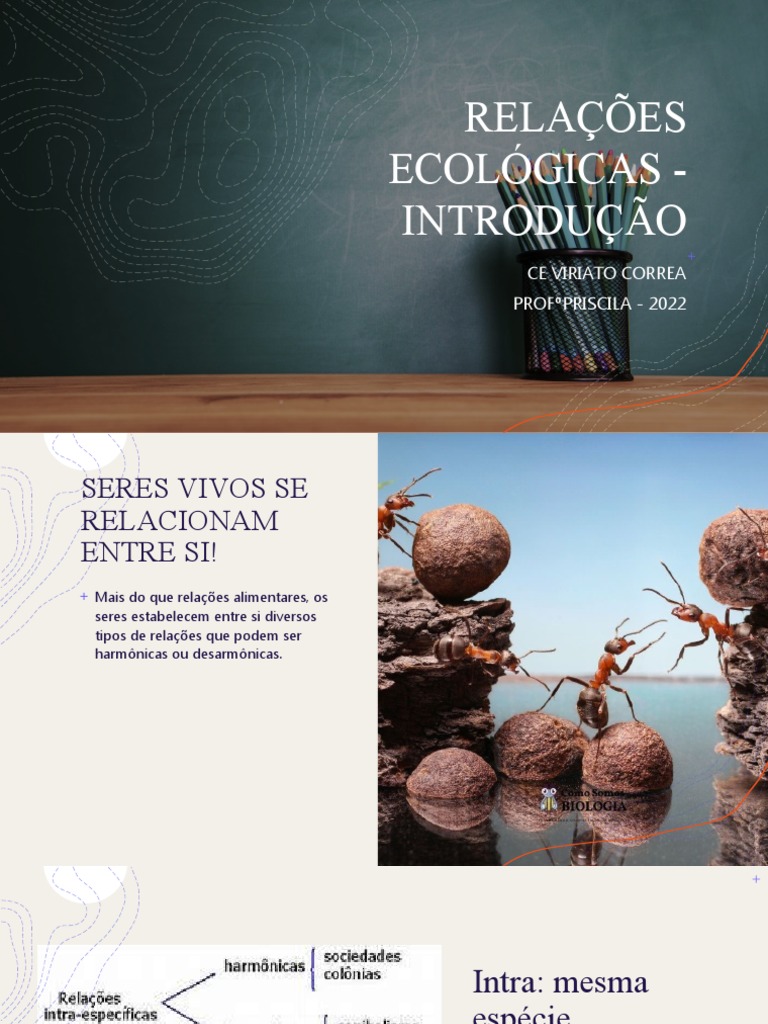 Relações Ecológicas - Introdução | PDF