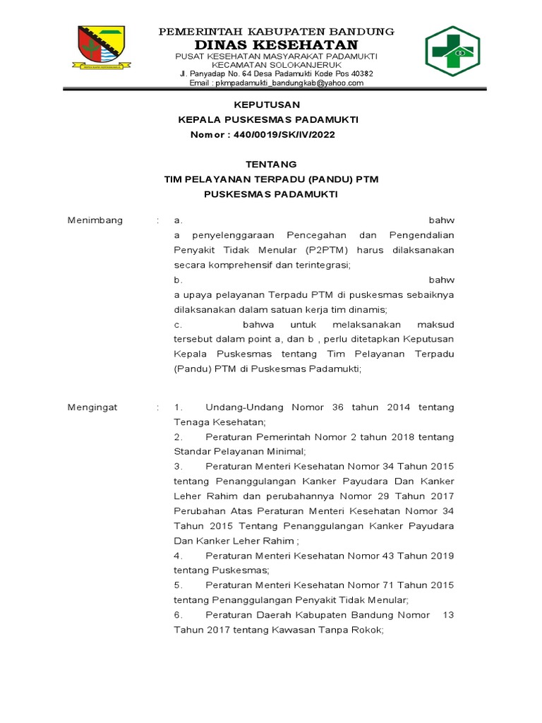 SK TIM PANDU PTM TERBARU | PDF