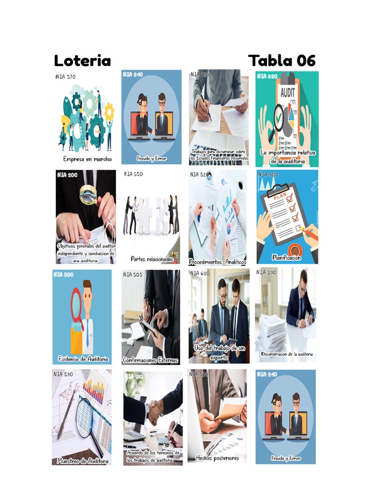 Loteria Tabla 6 | PDF