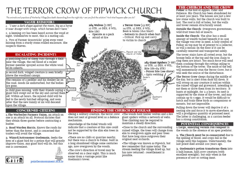 Terror Crow Cairn Conversion Rev0 | PDF | Birds | Organisms