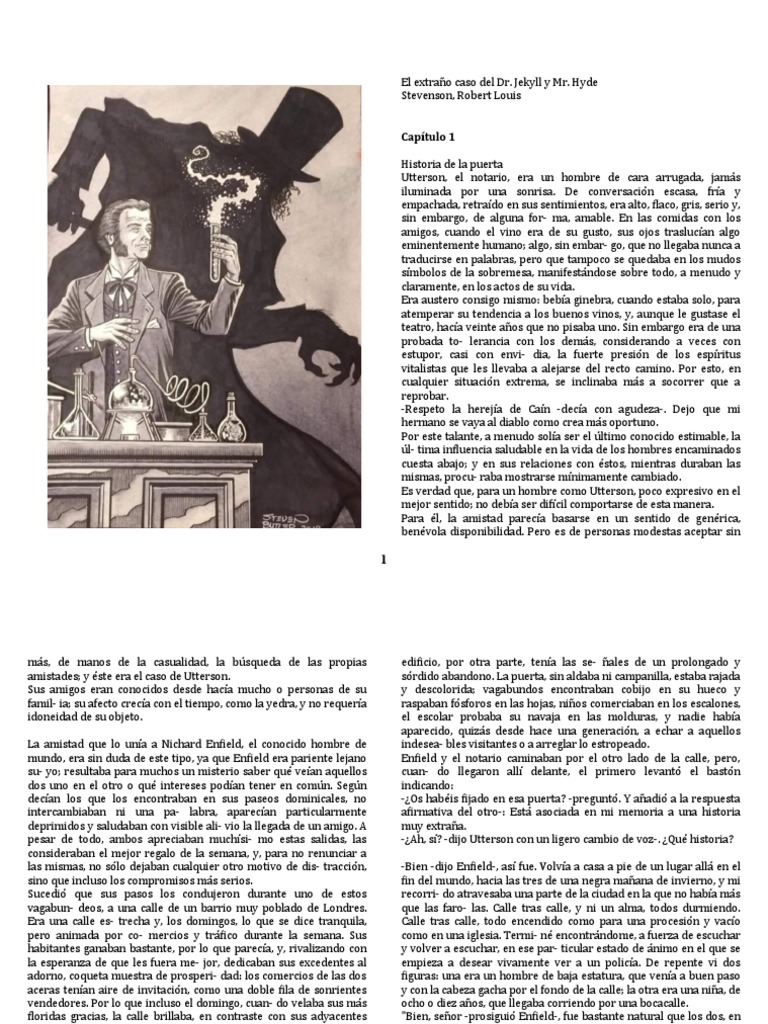DR Hide MR Jekky | PDF | Extraño caso del Dr. Jekyll y el Sr. Hyde