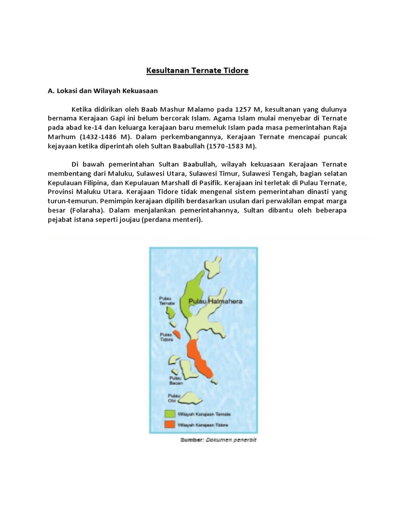 Faktor Penyebab Runtuhnya Ternate-Tidore | PDF | Sejarah