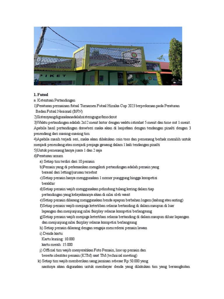 1 Futsal 1 | PDF