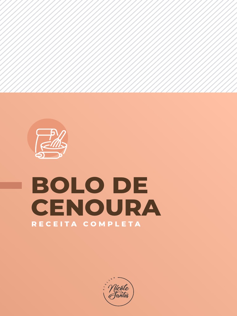 Receita de Bolo de Cenoura Fácil | PDF