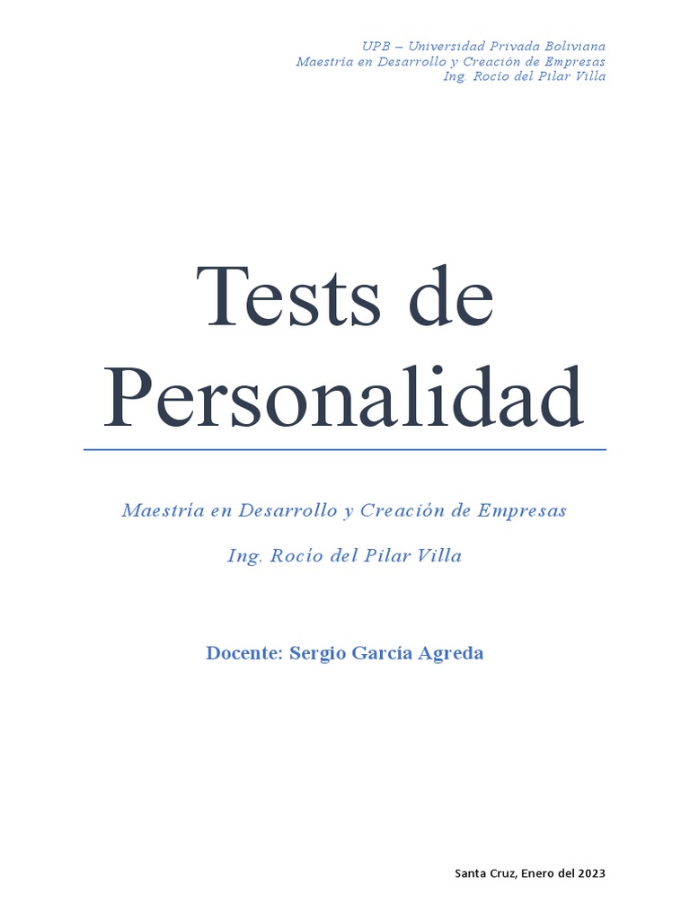 Test DISC y Personalidad en Colores | PDF