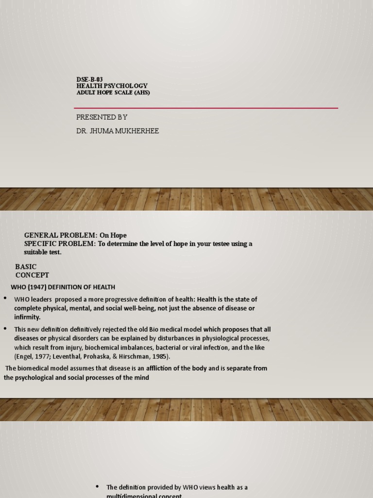 Hope Scale | PDF | Positive Psychology | Hope