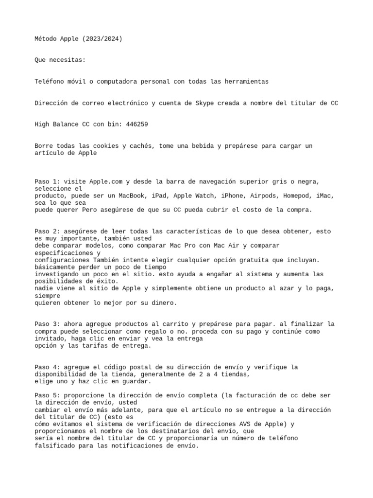 Guía para Carding en Apple | PDF | Apple Inc. | Software