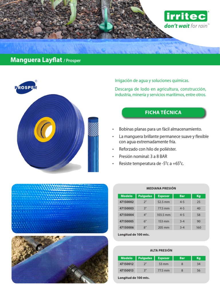 IRRITEC - Mang Layflat - PROSPER | PDF