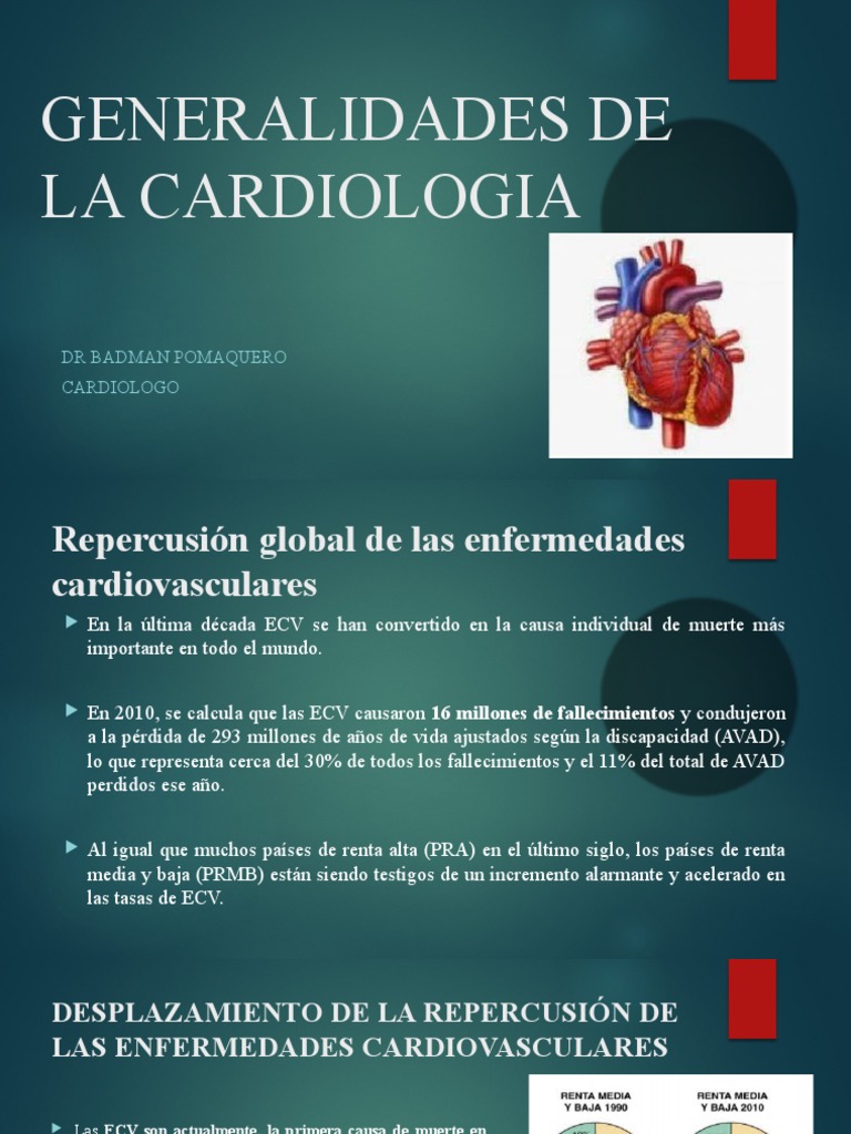 Generalidades de La Cardiologia: DR Badman Pomaquero Cardiologo | PDF ...