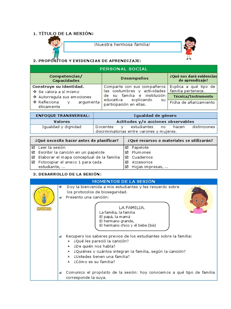 Familia | PDF | Modificación de comportamiento | Aprendizaje