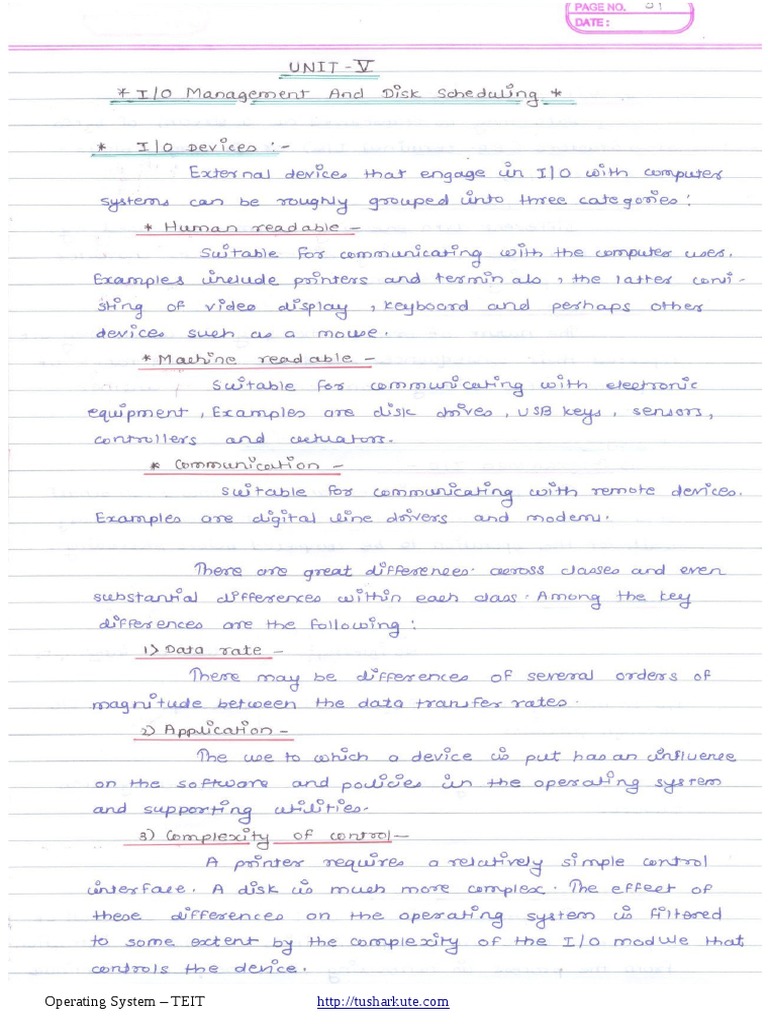 OS Notes Unit-05 Pune University | PDF