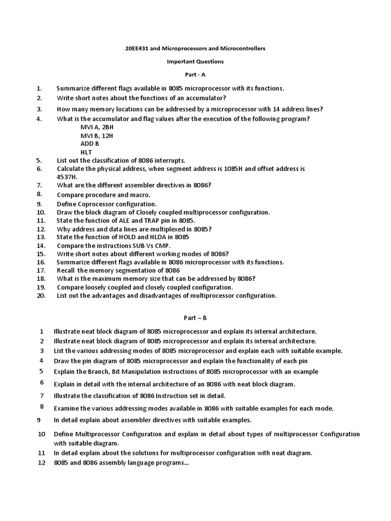 MPMC Imp Questions | PDF | Assembly Language | Computer Architecture MPMC Imp Questions | PDF | Assembly Language | Computer Architecture