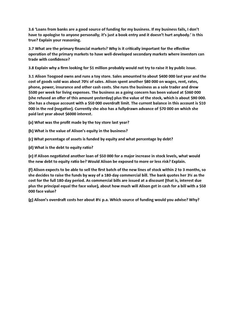 Tutorial 2 questions | PDF