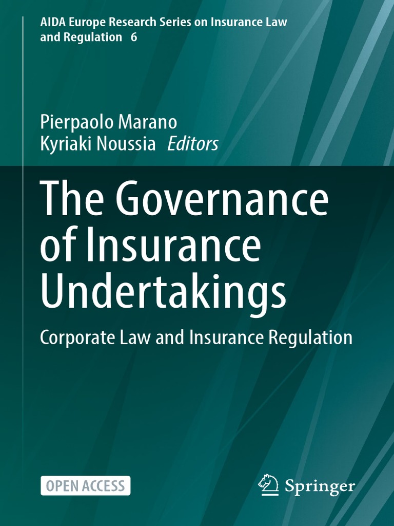 The Governance of Insurance Undertakings: Pierpaolo Marano Kyriaki ...