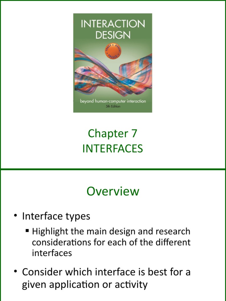 CH7 Interfaces | PDF | Icon (Computing) | Graphical User Interfaces