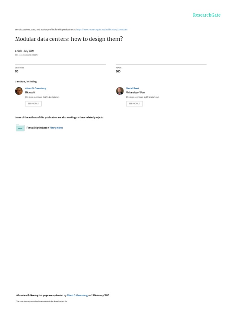 Modular Data Centers How To Design Them | PDF | Reliability Engineering ...