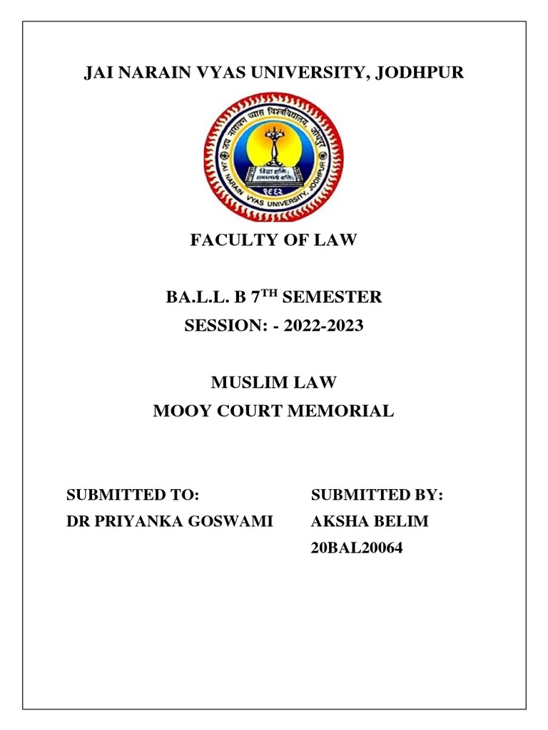 Muslim 7SEM | PDF | Marriage | Annulment