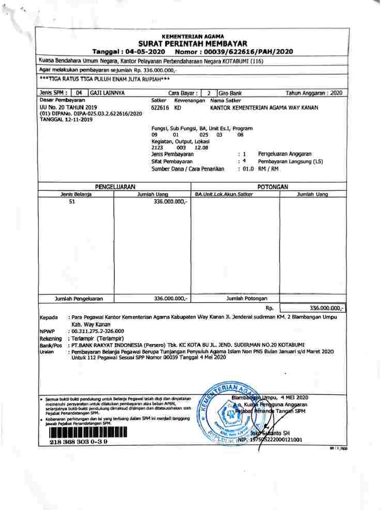 Slip Gaji Muslim | PDF