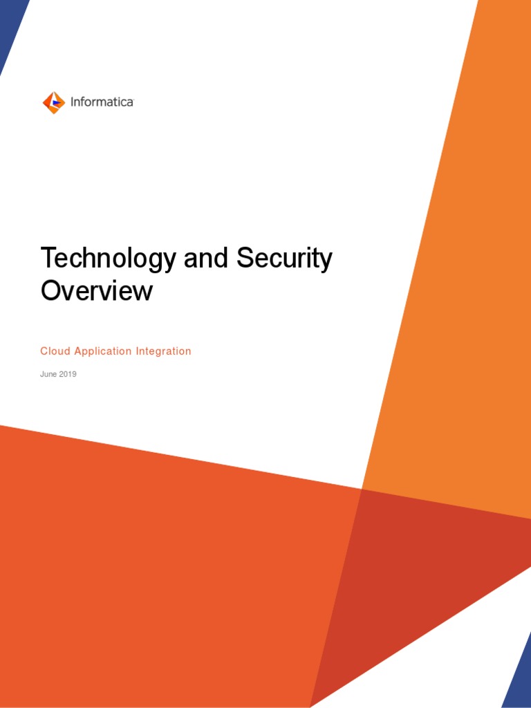 Cloud Application Integration Technology And Security Overview June 2019 Pdf