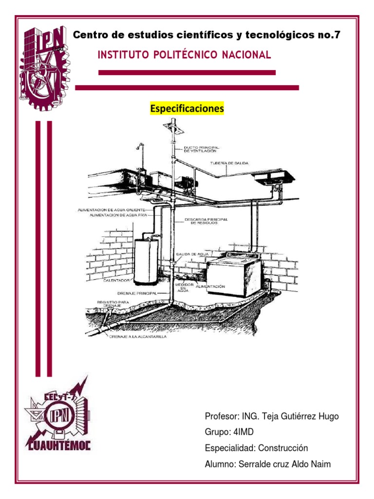Espesificaciones 2 Pdf Tubería Transporte De Fluidos Hormigón