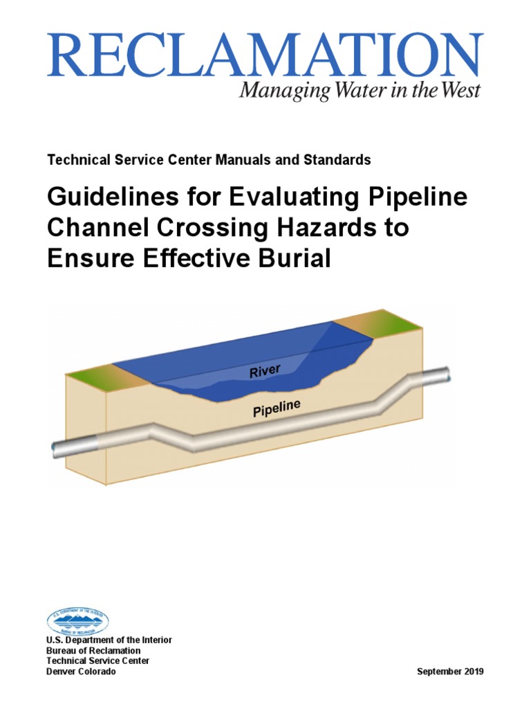 Guidelines For Evaluating Pipeline Channel Crossing Hazards To Ensure ...