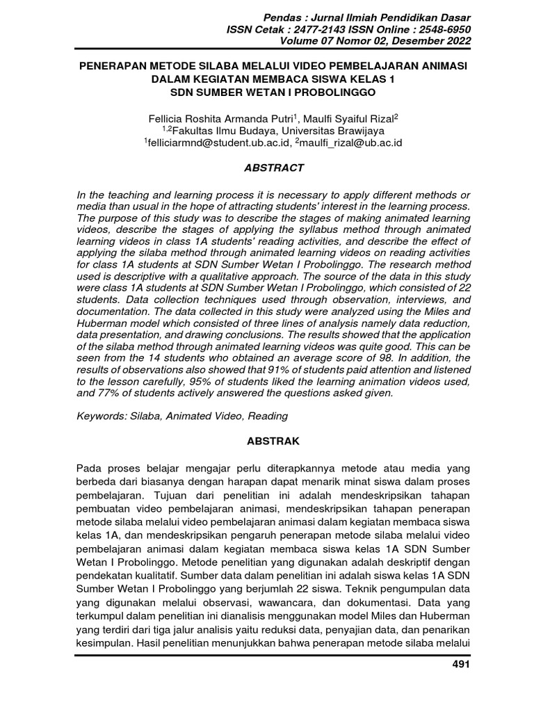 6519-Article Text-27037-1-10-20221223 | PDF | Observation | Data