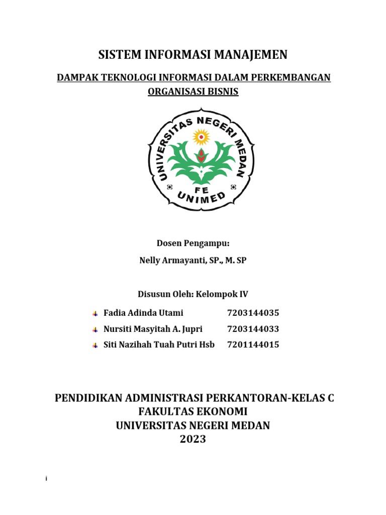 Makalah Kelompok 4-SIM-Dampak Teknologi Informasi | PDF | Karier & Perkembangan