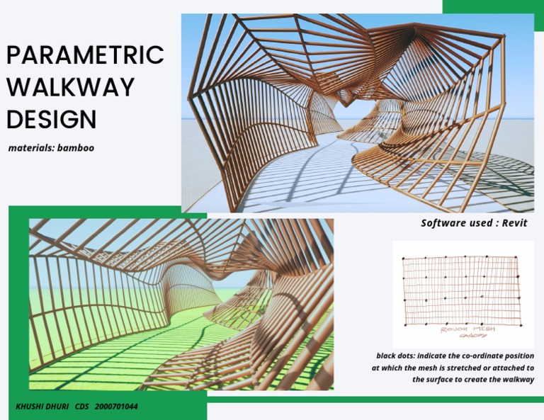 Parametric Walkway Design: Materials: Bamboo | PDF