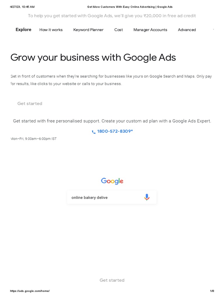 Get More Customers With Easy Online Advertising _ Google Ads | PDF ...