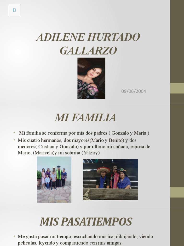 Mi vida y metas: Adilene Hurtado | PDF