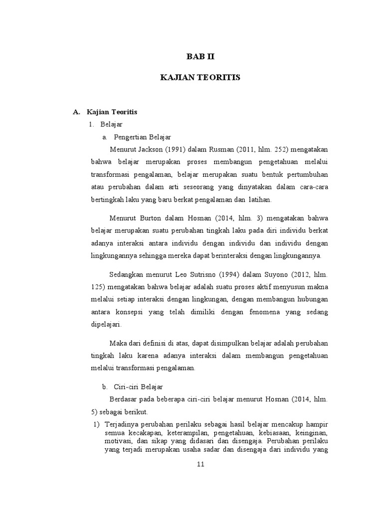 Teori dan Model Pembelajaran Efektif | PDF